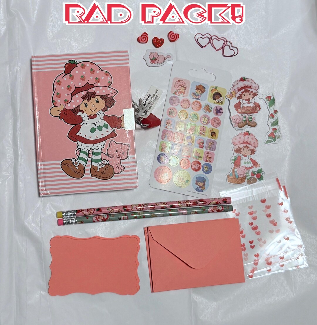 Rad Pack Strawberry Shortcake Stationery: Mini Diary, Stickers & More ...