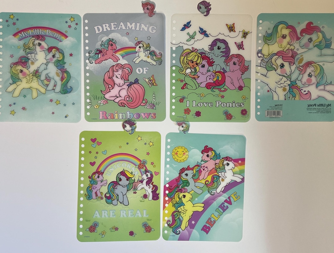G1 Retro My Little Pony Binder Divider Sheets for Crafting- 18 Pcs - Etsy