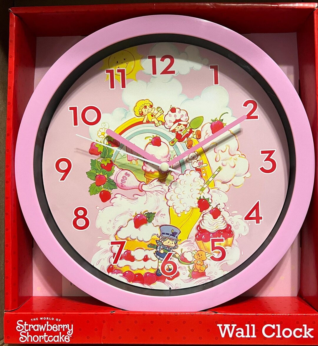 Strawberry Shortcake Wall Clock - Etsy