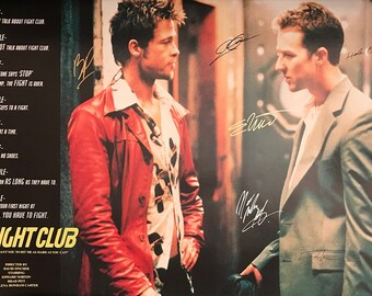 Signed Fight Club Movie Poster - Etsy