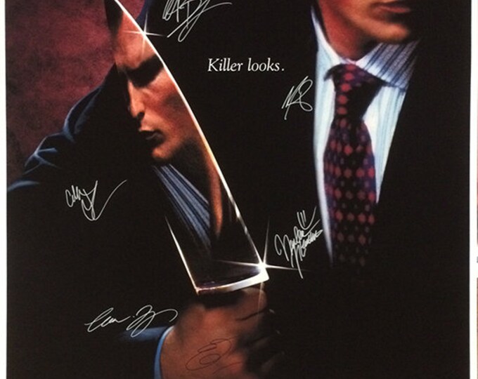 Signed American Psycho Movie Poster - Etsy