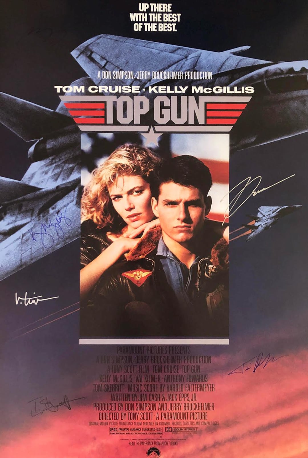 Signed Top Gun Movie Poster - Etsy