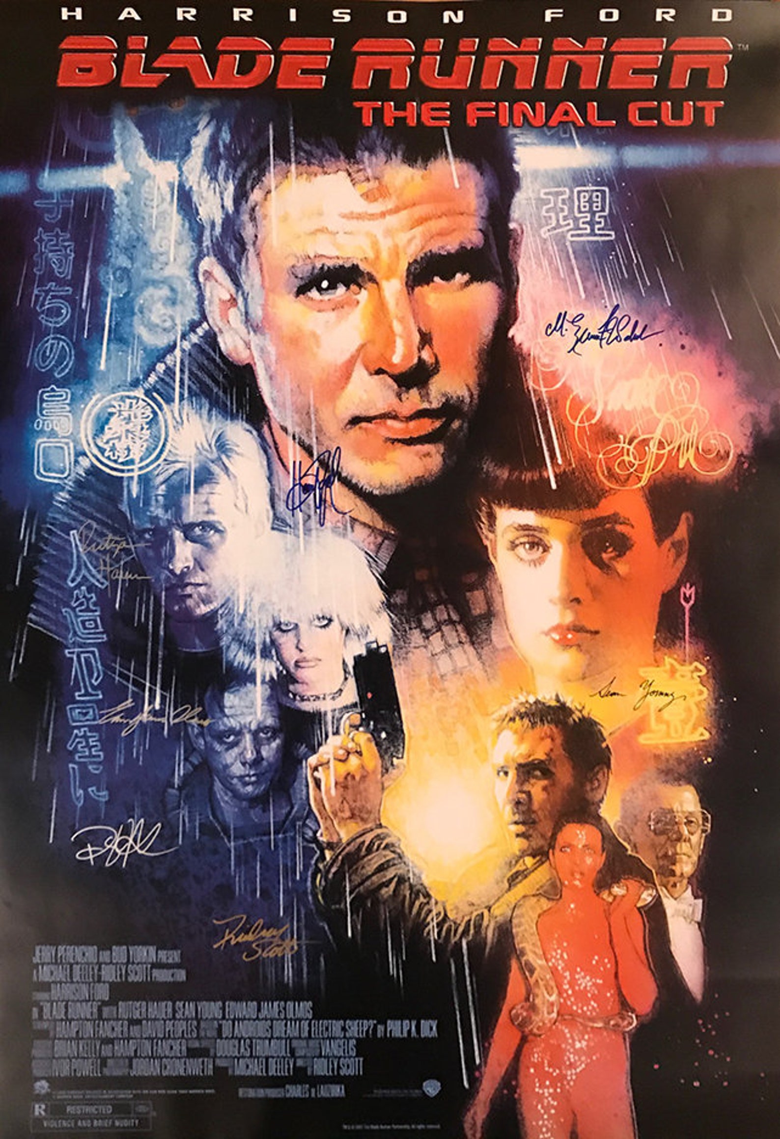 Signed Blade Runner Movie Poster - Etsy