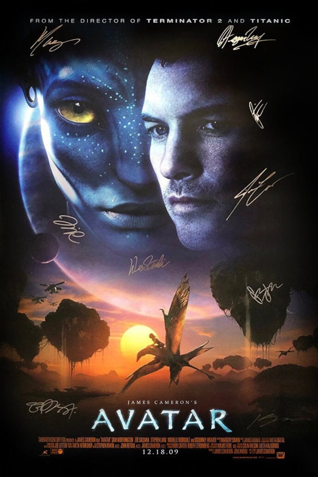 Signed Avatar Movie Poster - Etsy