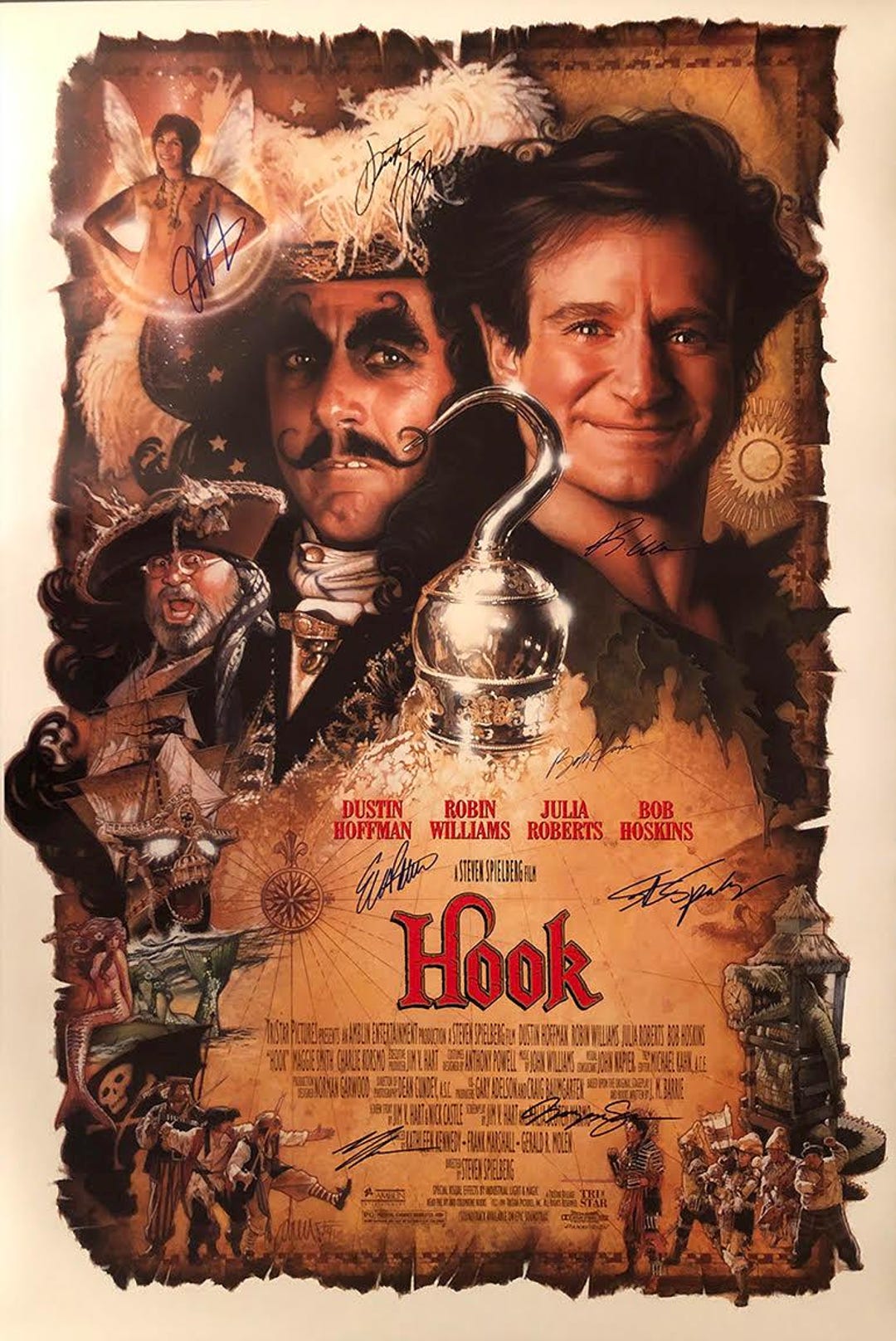 Signed Hook Movie Poster - Etsy
