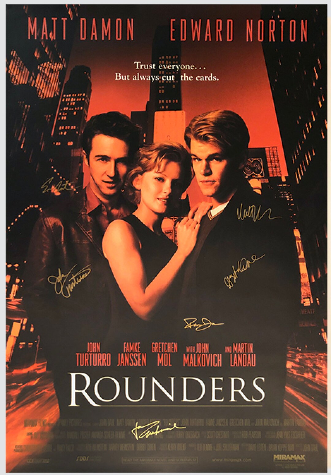 Signed Rounders Movie Poster - Etsy