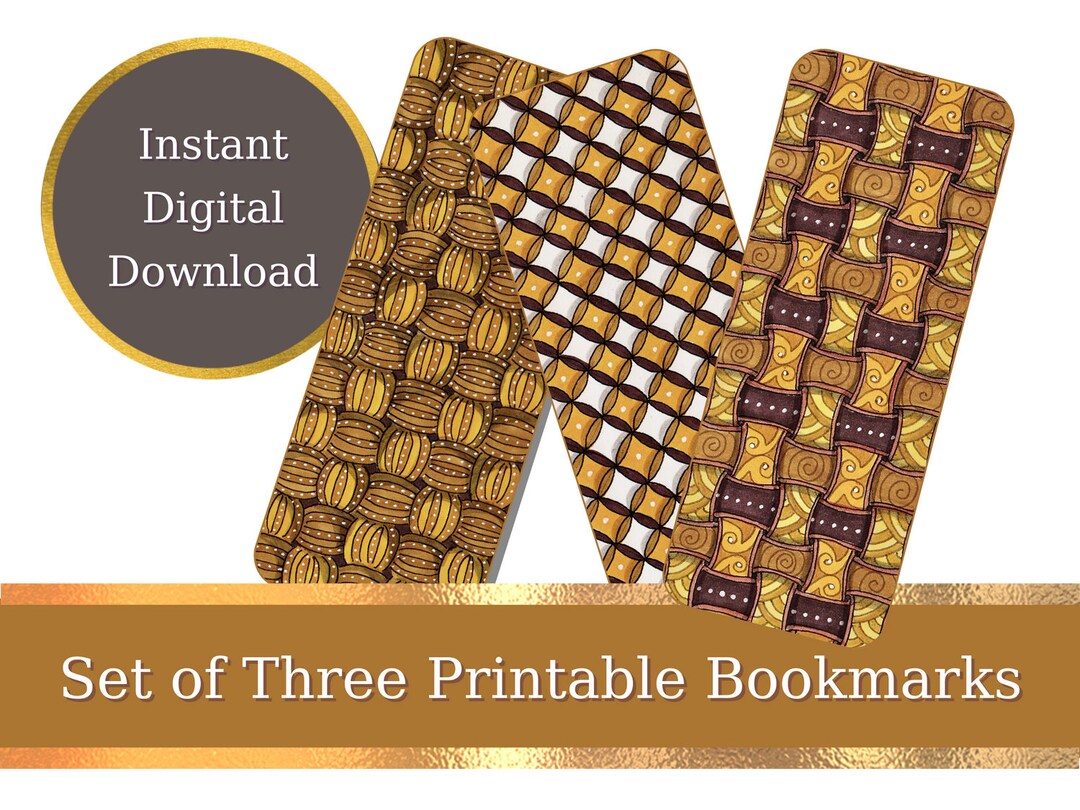 Printable Bookmarks Set of 3 Amazing Short Bookmarks Digital Download ...