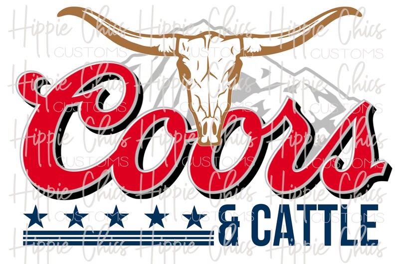 COORS AND CATTLE Decal Clear Cast Vinyl Decal for Tumblers - Etsy
