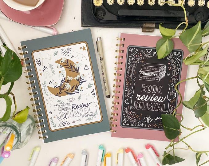Book Review Journal: Reading Log With 100 Review Pages - Etsy