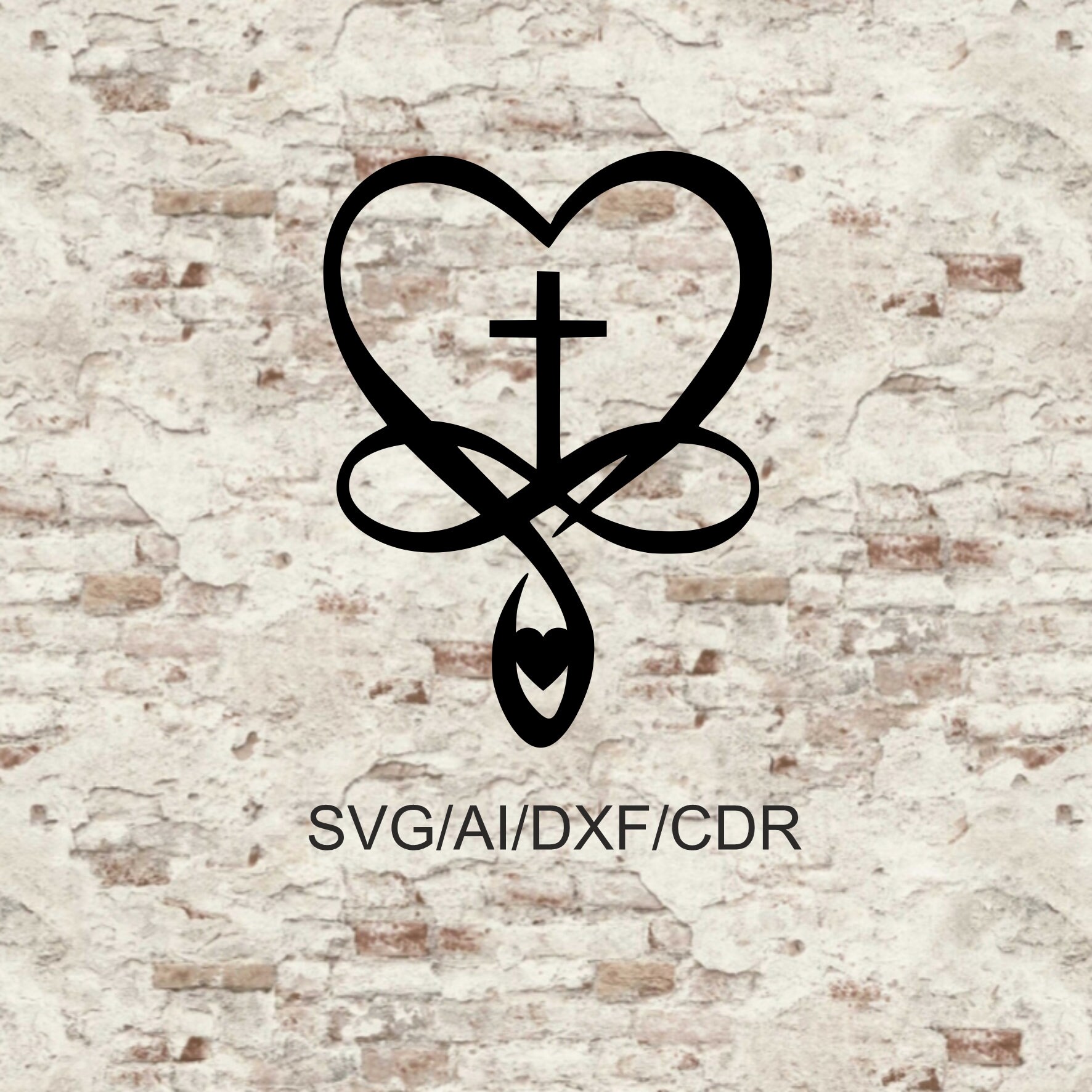 Infinity Svg File, Infinity With Cross, Infinity, Heart , Cdr Ai Dxf ...