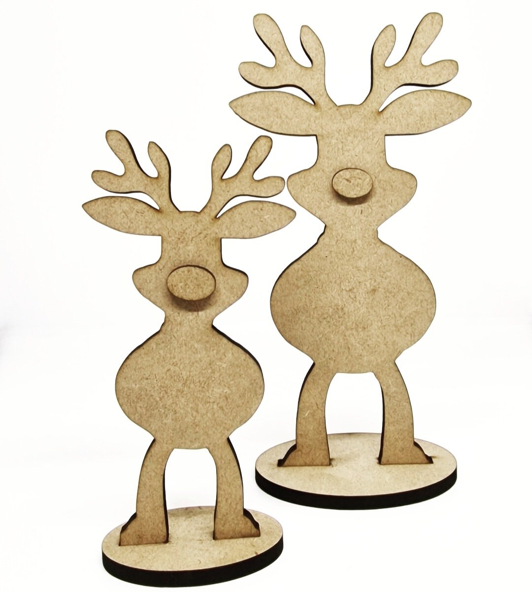 Reindeer Craft Blanks Laser Cut Ai Christmas Reindeers Cut File Rudolf ...