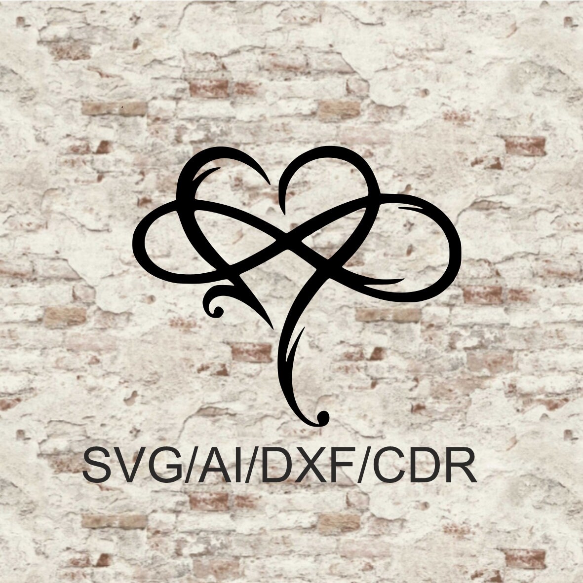 Infinity Svg, Infinity teken svg, Lasersnijden, Oneindig met hart, Hart ...