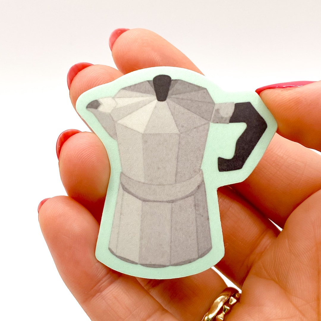 Moka Pot Sticker Greca Sticker Coffee Pot Sticker Sticker for Laptops ...