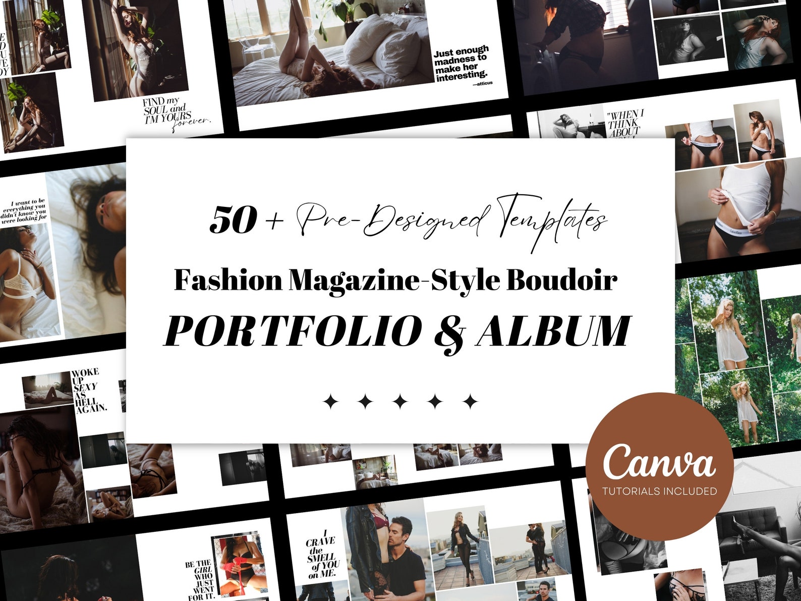 Fashion Portfolio, Boudoir Album Design Templates, Editorial Magazine ...