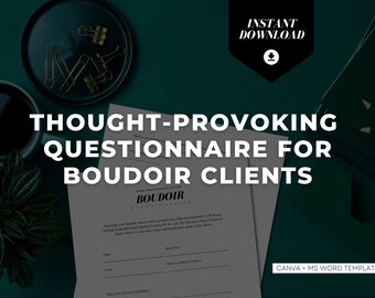 Boudoir Photography Welcome Client On-boarding Guide High-end - Etsy