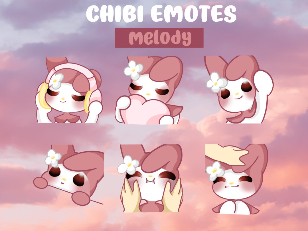 Melody Emote Set for Twitch and Discord - Etsy