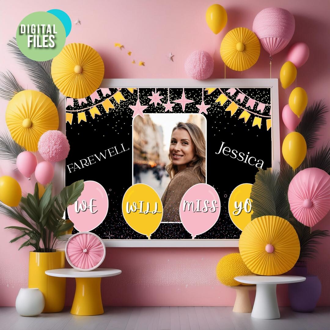 Personalized Farewell Party Sign 18x24" | Digital Download | Custom ...
