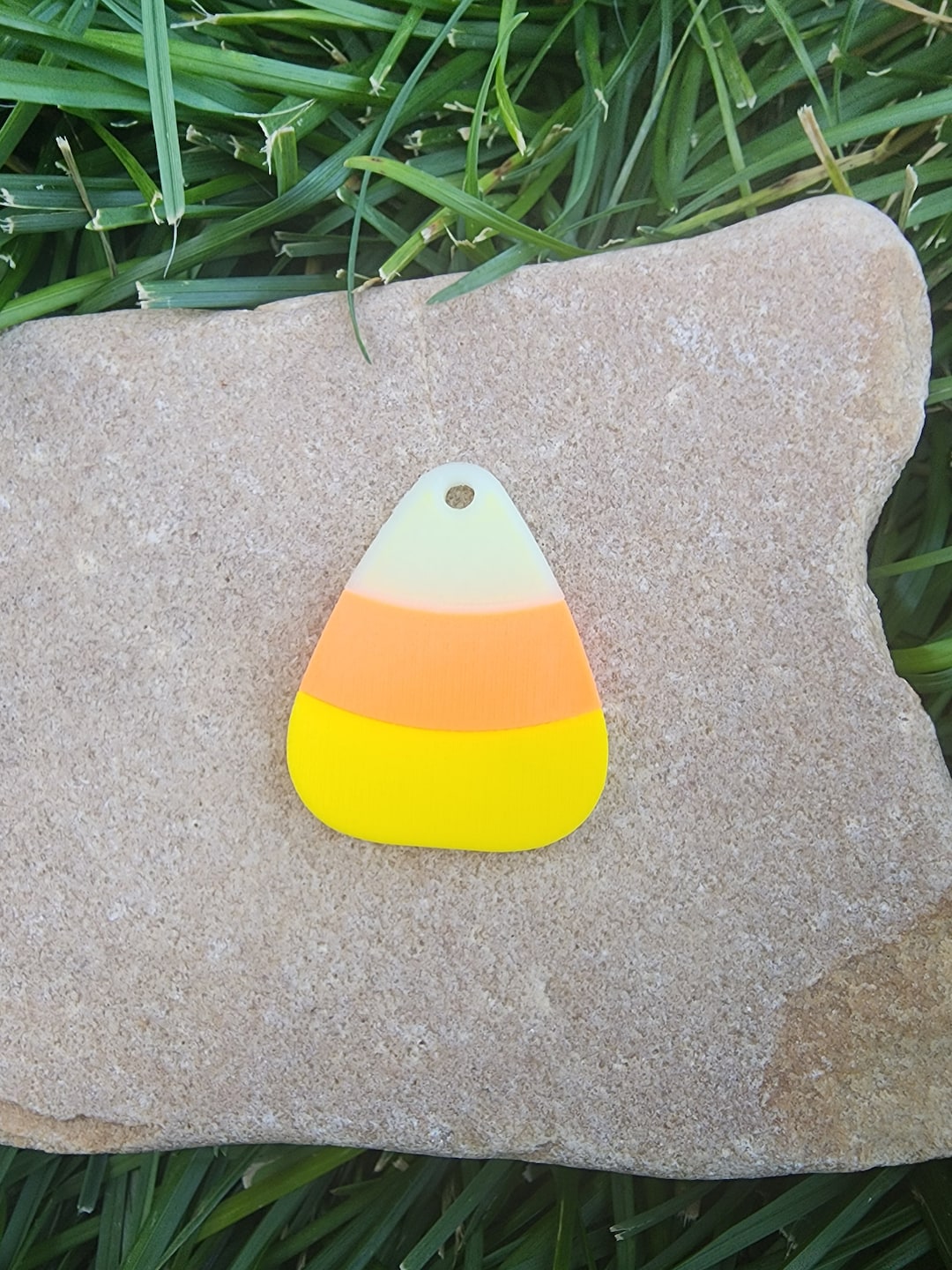 Candy Corn Dog Tag / Keychain - Etsy