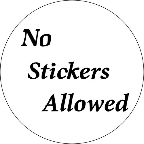 NoStickersAllowed - Etsy