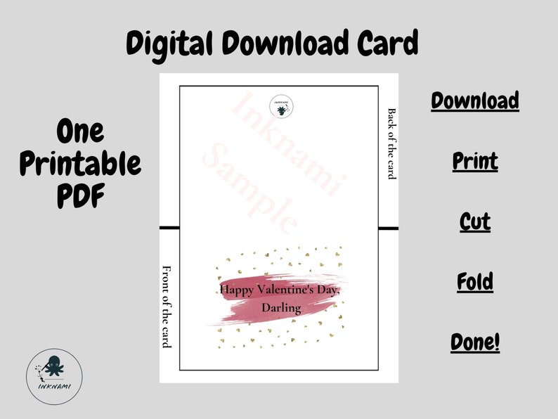 Printable Valentine's Day Card - Modern Valentine's Day Card ...