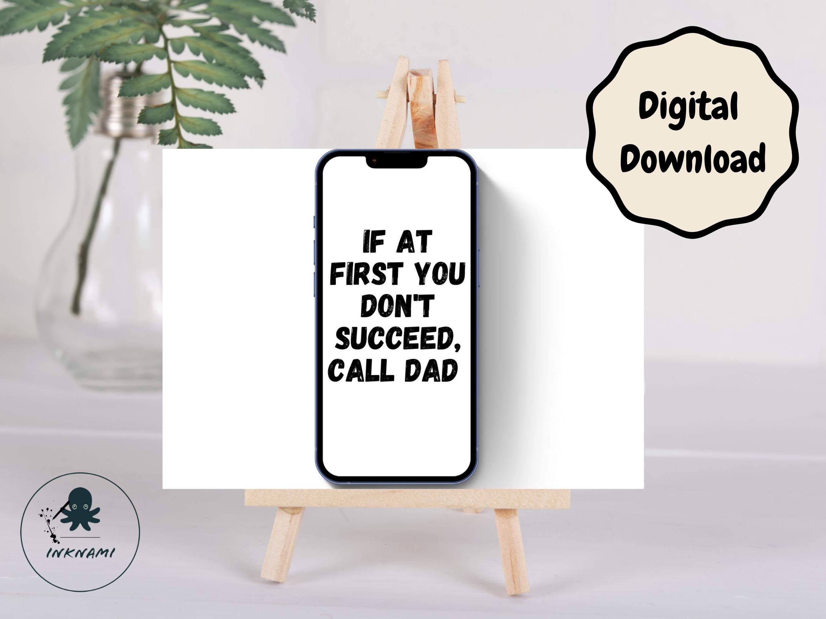 Printable Funny Father's Day Card Instant Download 7x5in Blank Card - Etsy