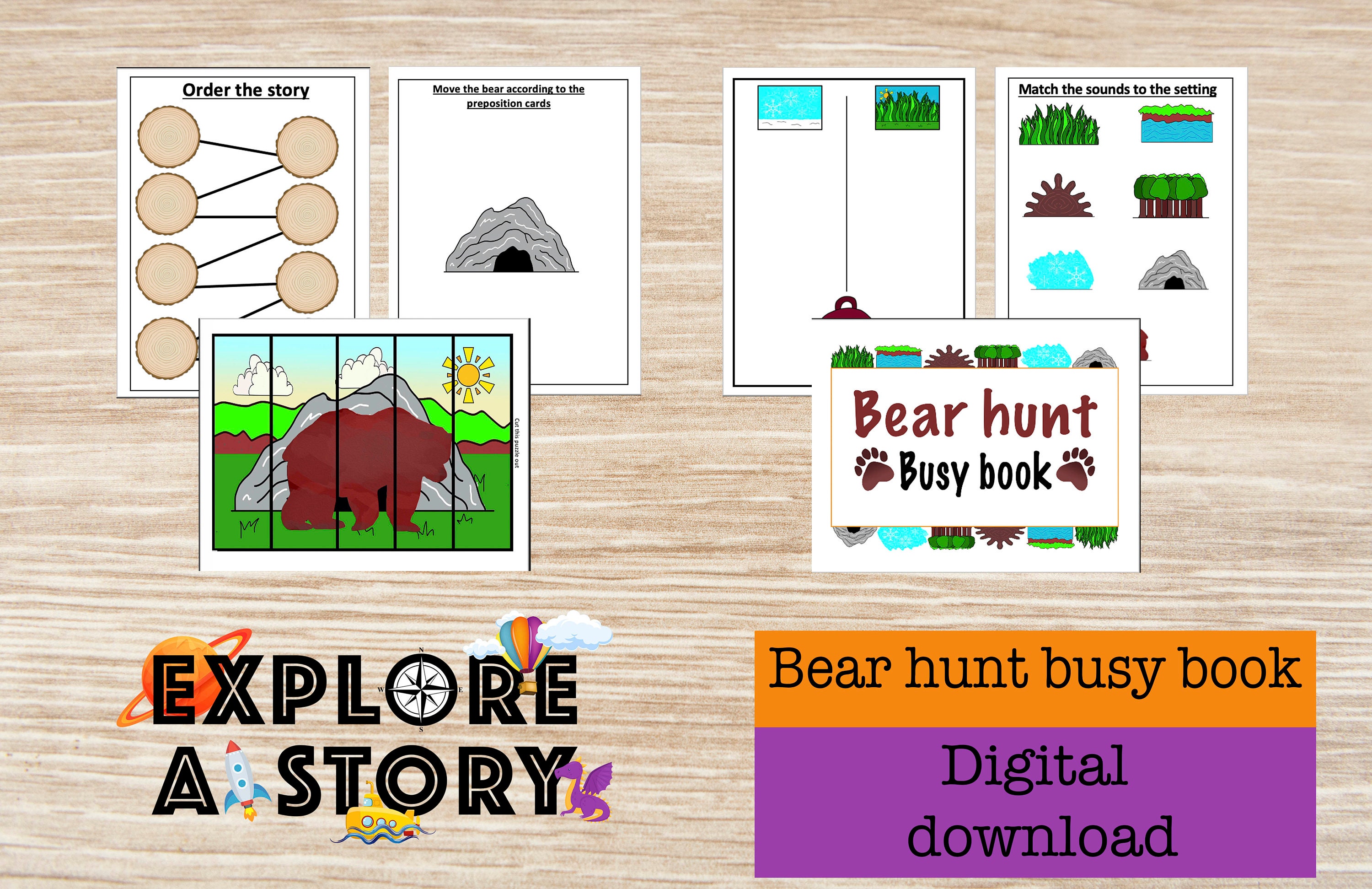 Toddler Busy Book Printable, First Learning Binder, Educational ...