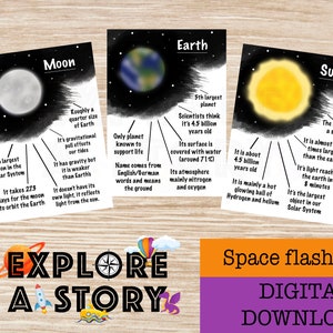 SOLAR SYSTEM Cards, Planet Flashcards, Montessori Resources ...