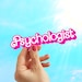 Therapist Sticker Neon Pink Barbi-style Sticker for Therapists LPC ...