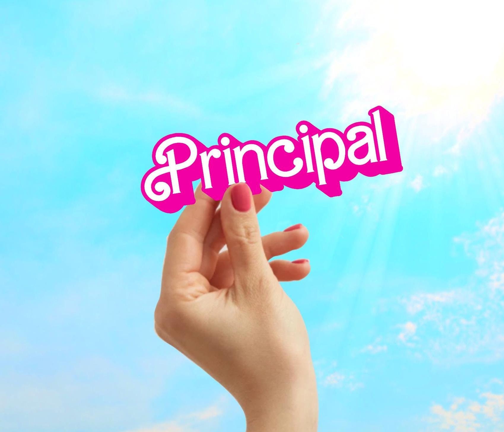 Principal Vinyl Sticker: Back to School Gift for Administrator - Etsy