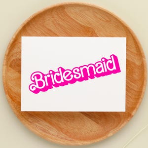 Bridesmaid Sticker - Wedding Sticker for Bridesmaid - Bridesmaid Box ...