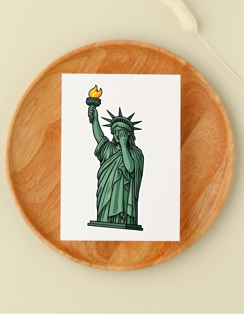 Statue of Liberty Sticker: Funny Feminism Sticker - Feminist Humor - Etsy