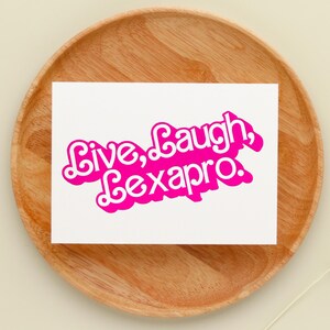 Live Laugh Lexapro Sticker - Mental Health Sticker for Anxiety and ...