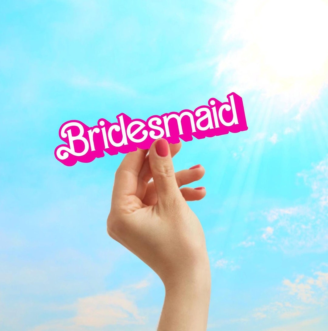 Bridesmaid Sticker - Wedding Sticker for Bridesmaid - Bridesmaid Box ...