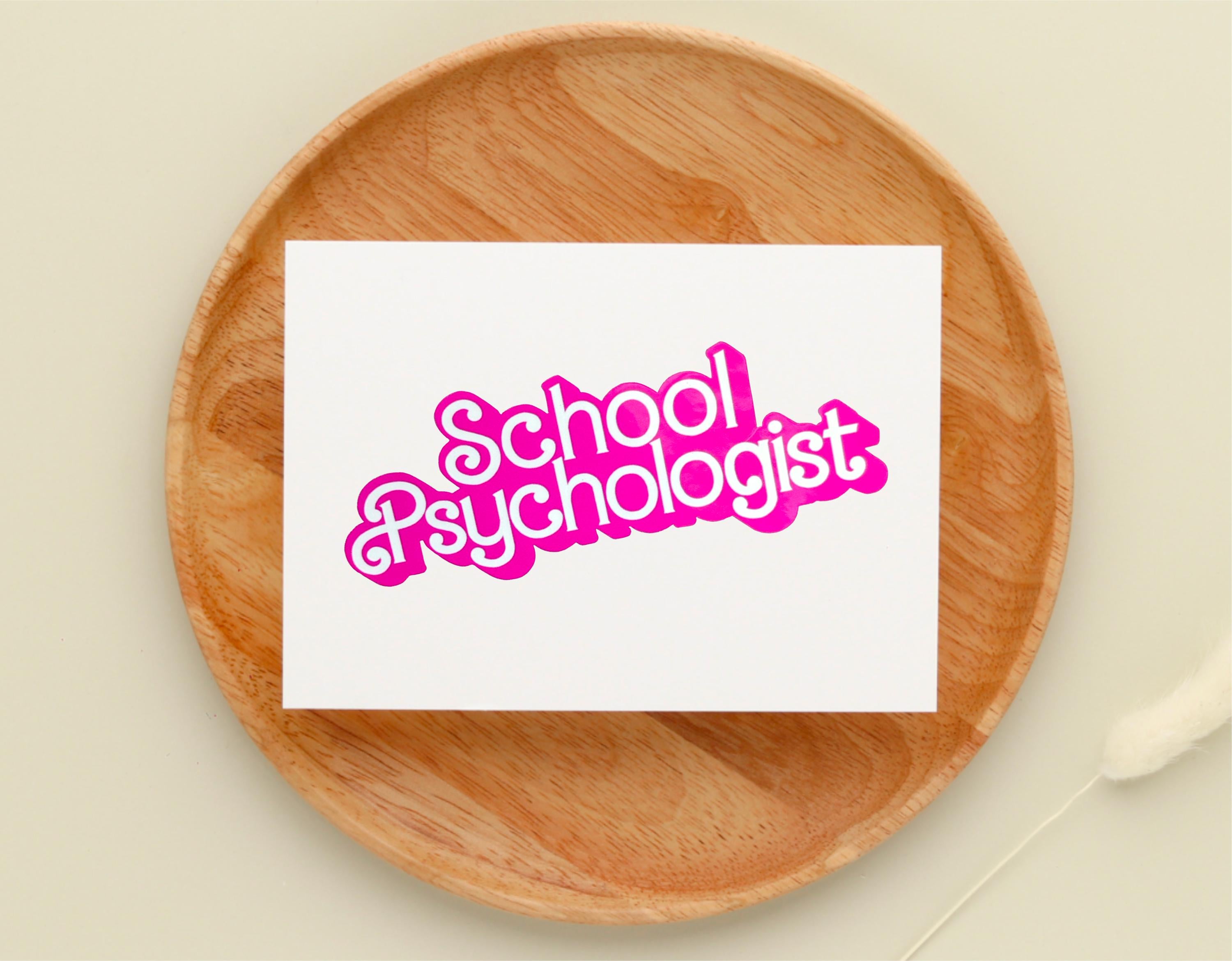 School Psychologist Sticker School Psychology Sticker Gift for School ...