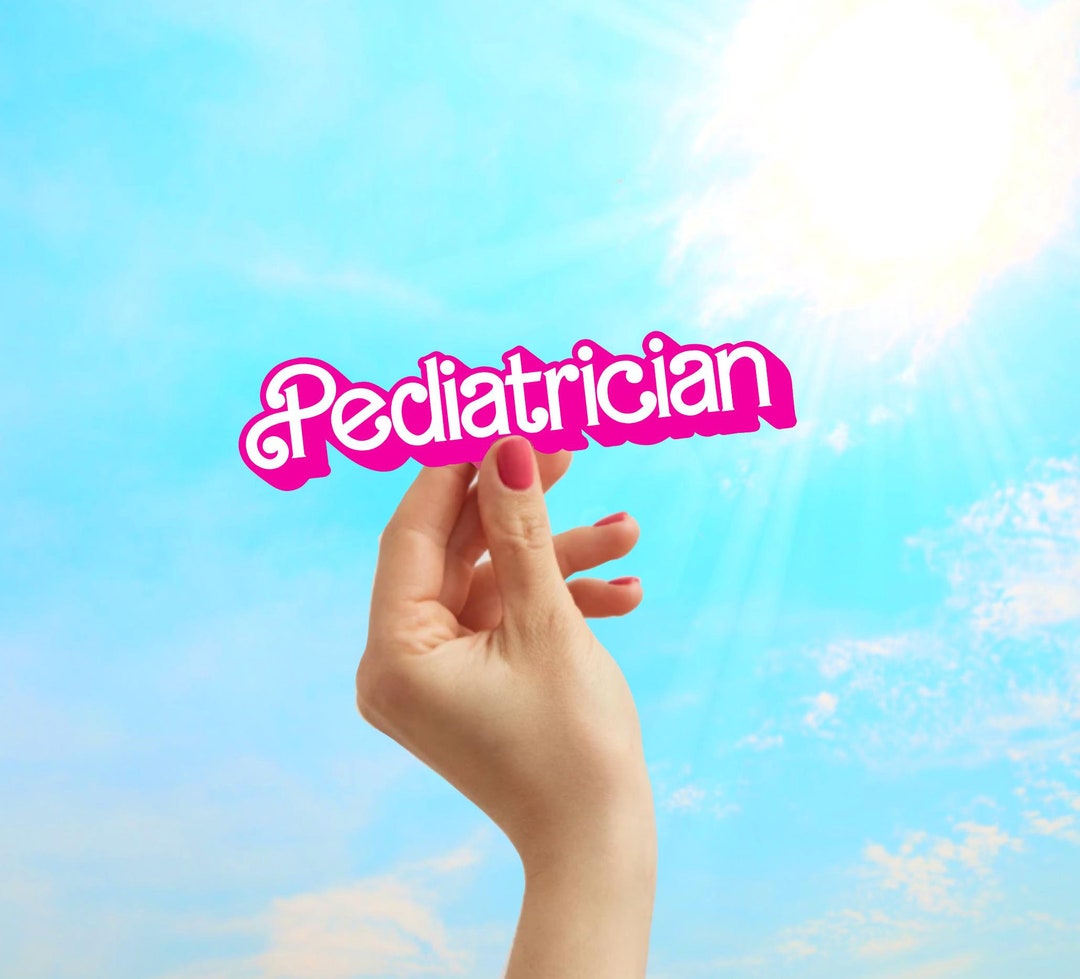 Pediatrician Sticker - Pink Pediatrician Decal - Etsy
