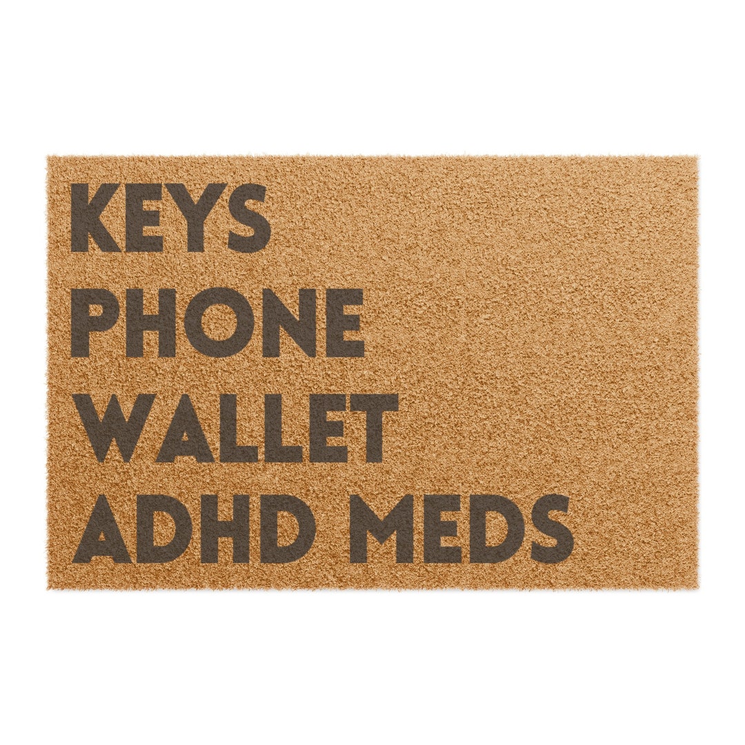 ADHD Rug - Functional Decor Doormat - Dopamine Decor Mat - Etsy