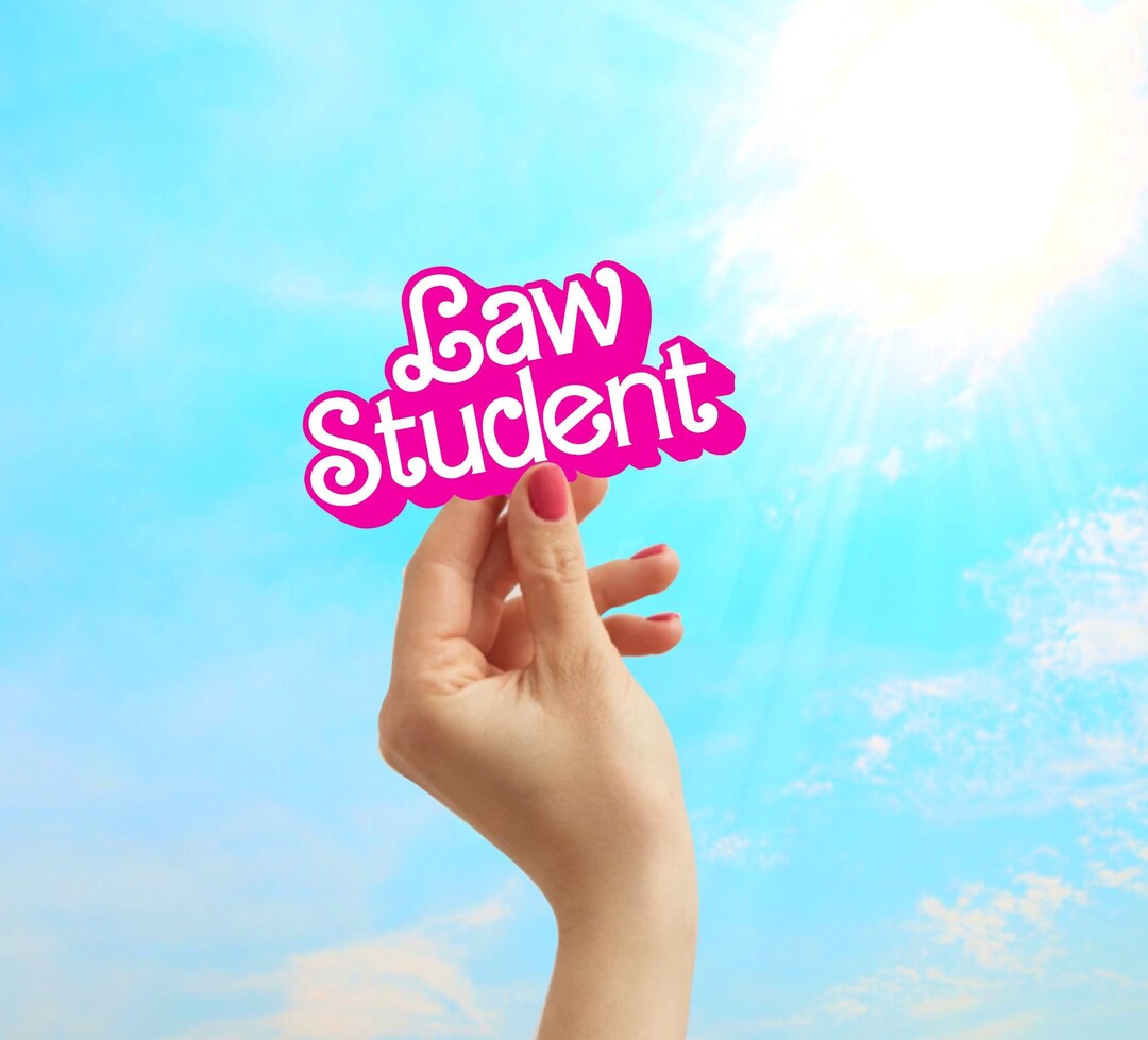 Law Student Sticker | Pink Law Student Gift | Law Student Decal - Etsy