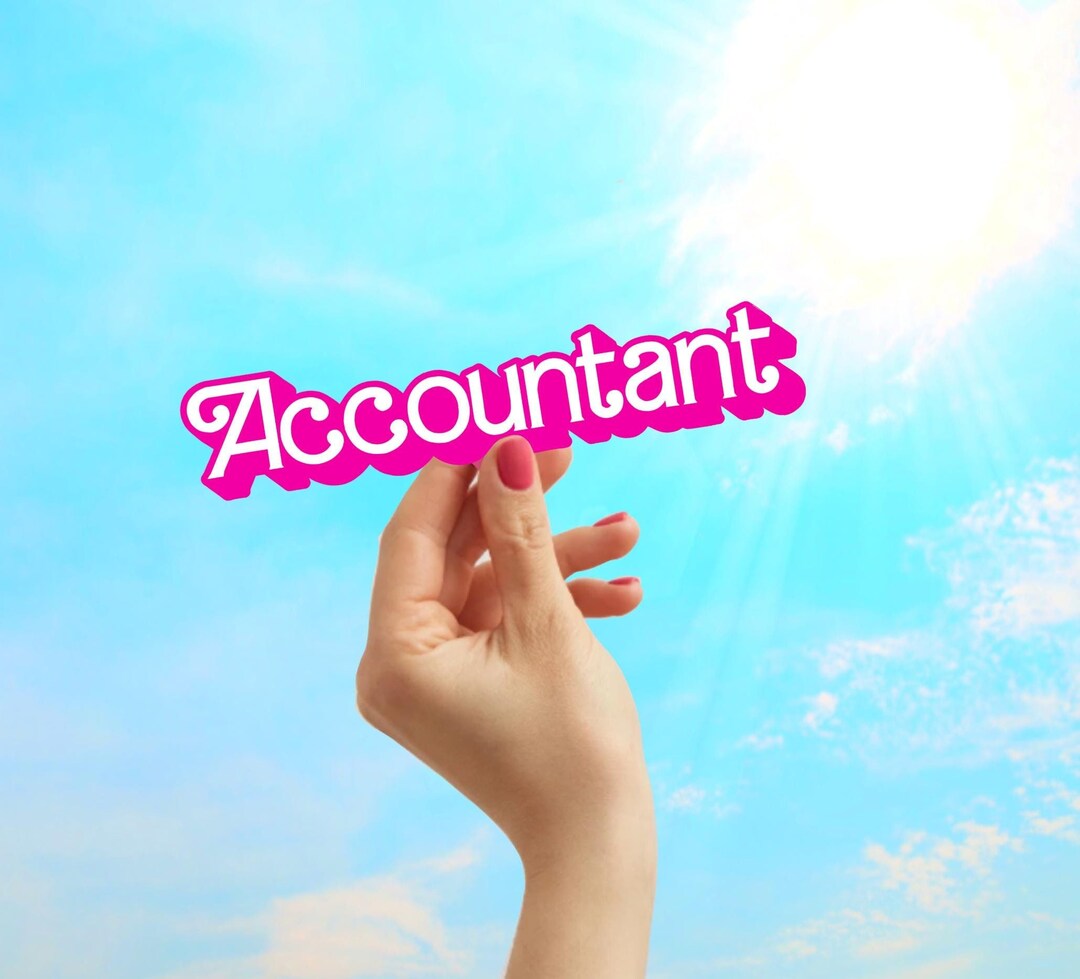 Accountant Sticker - Sticker for Female Accountant - Etsy