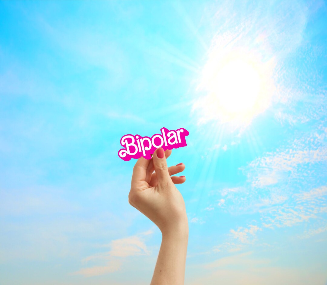 Bipolar Sticker Neon Pink Mental Health Sticker - Etsy