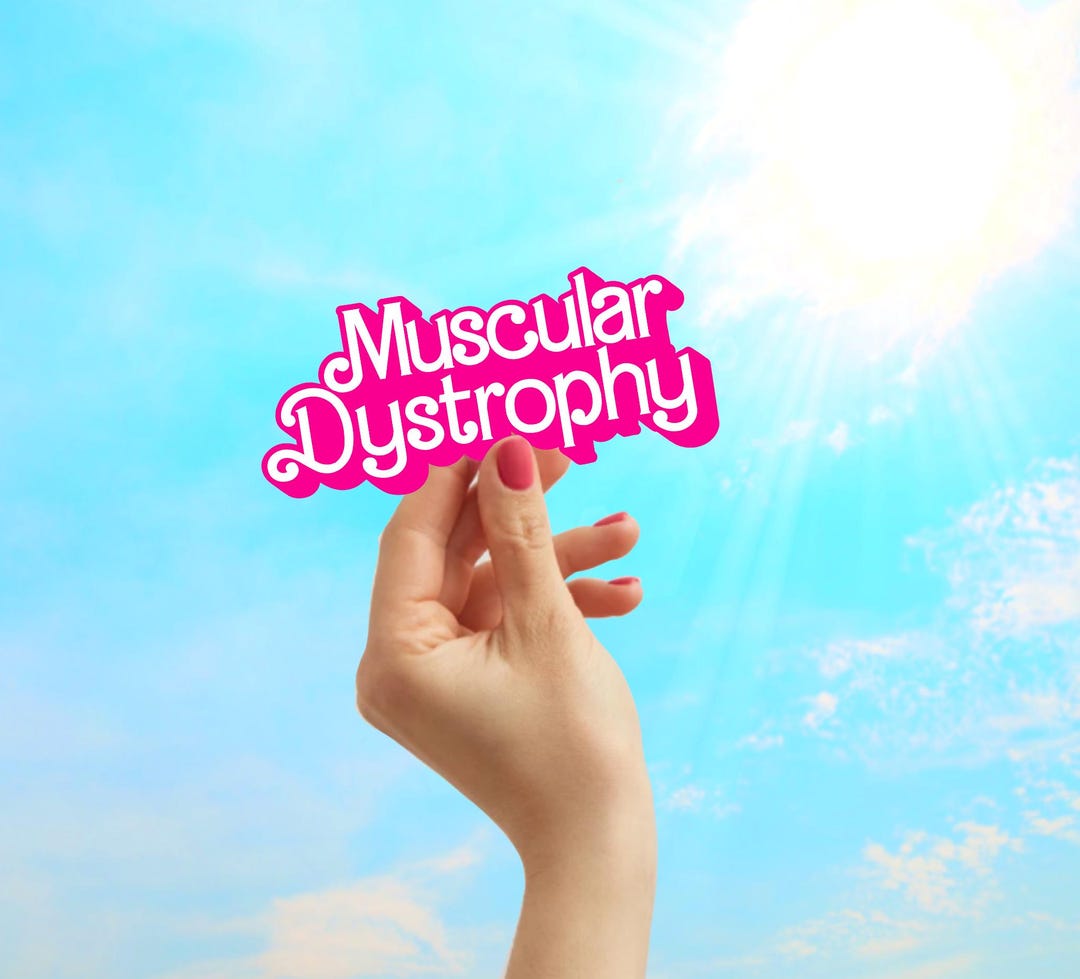 Muscular Dystrophy Sticker - Pink Muscular Dystrophy Decal - Etsy
