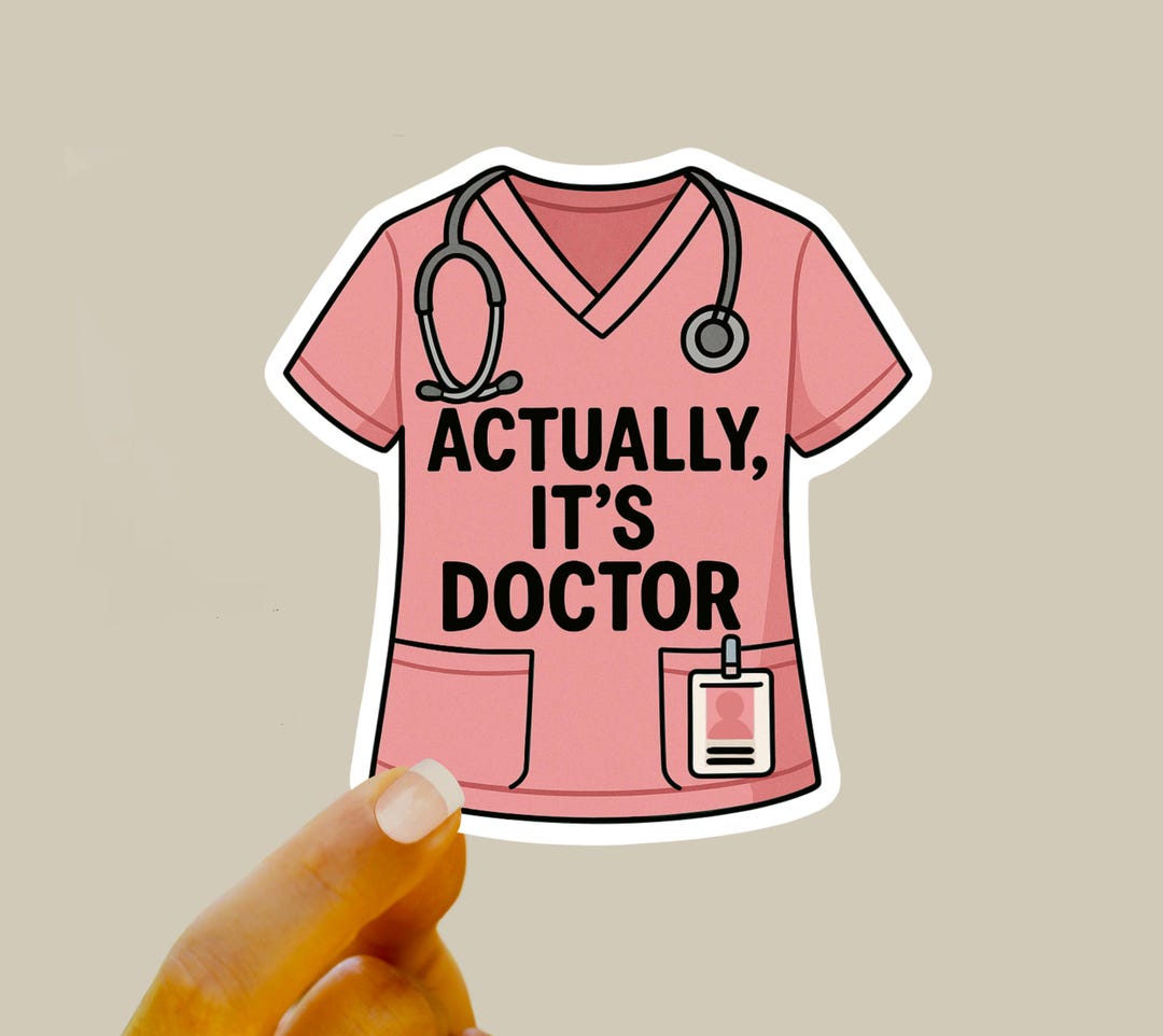 Actually, It's Doctor Sticker - Graduation Gift for Female Doctors - Etsy