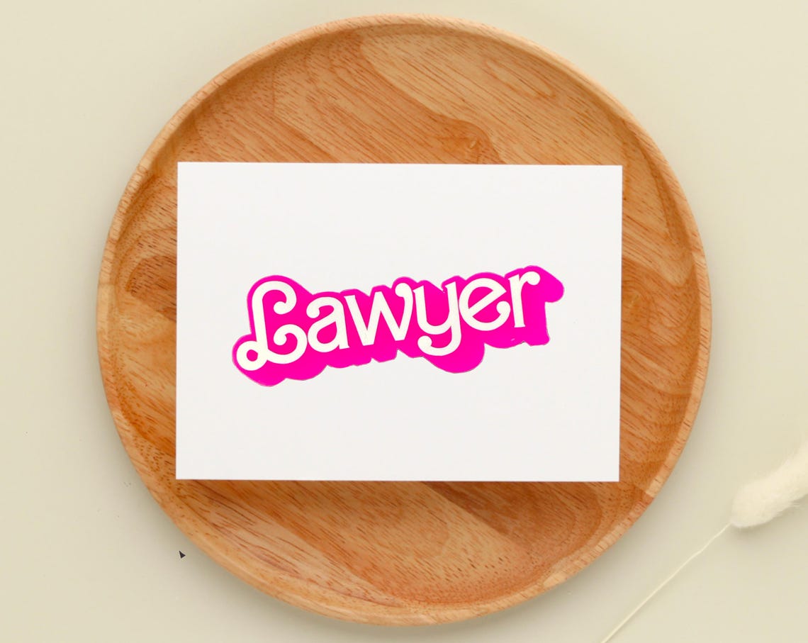 Pink Lawyer Sticker – Law School Graduation Gift - Etsy