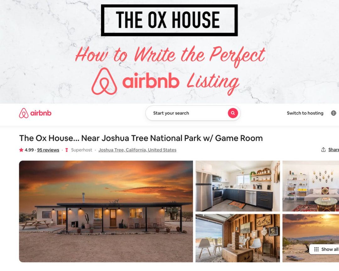 Guide to Write the Perfect Airbnb Listing - Etsy