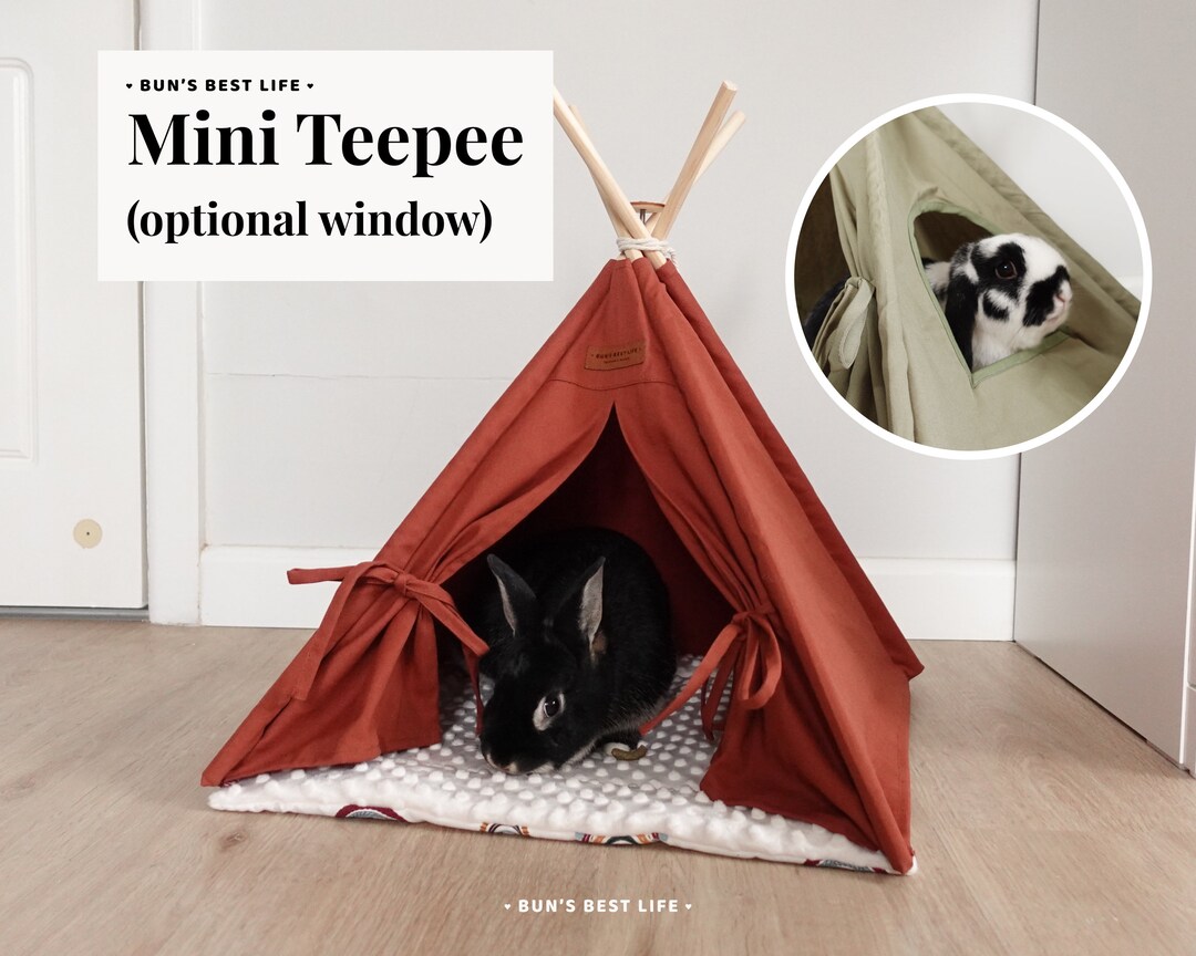 Rust Teepee Tent for Rabbits and Small Pets with Teepee Stabiliser - Etsy