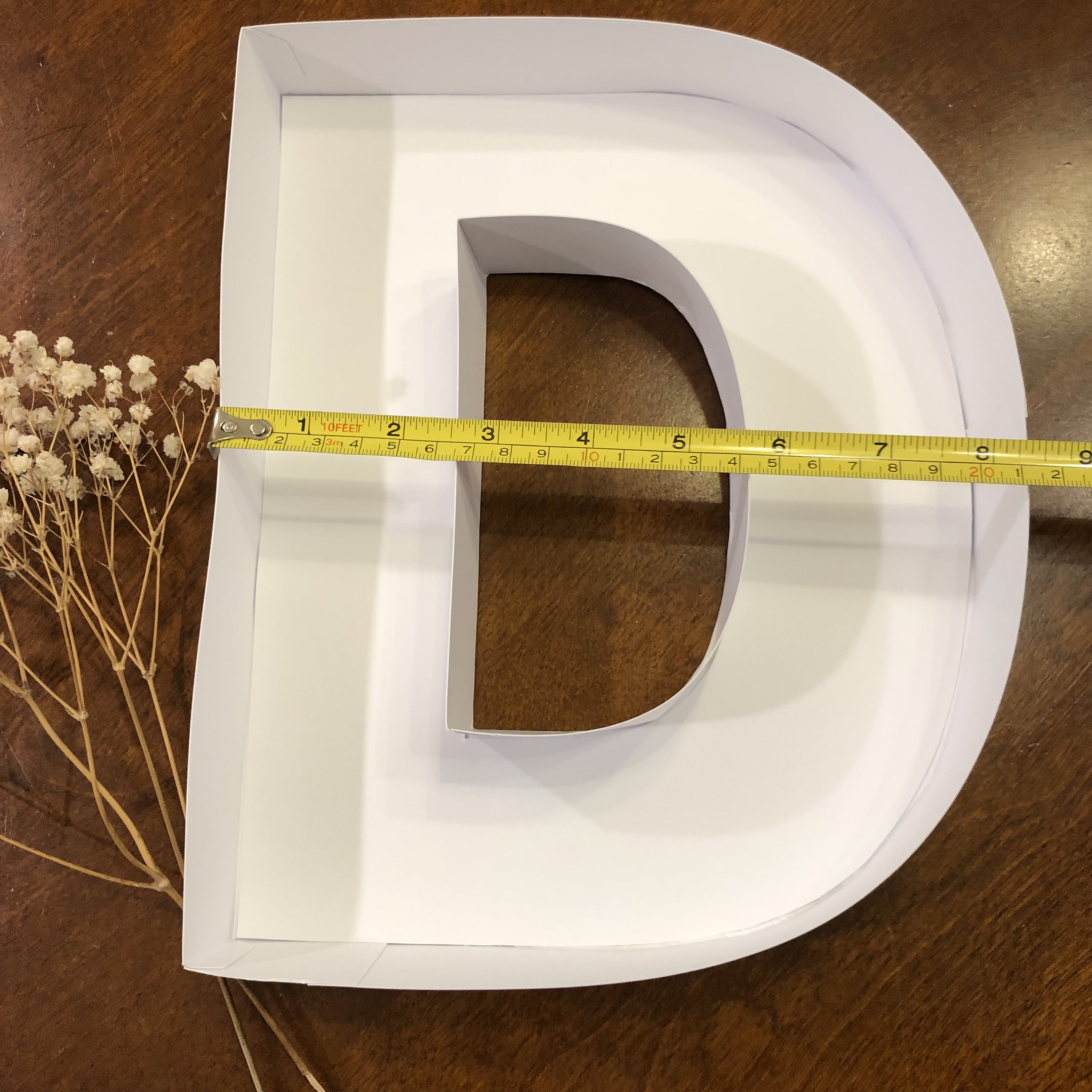 Fillable Box Letter D (size 10inch Tall) - Etsy