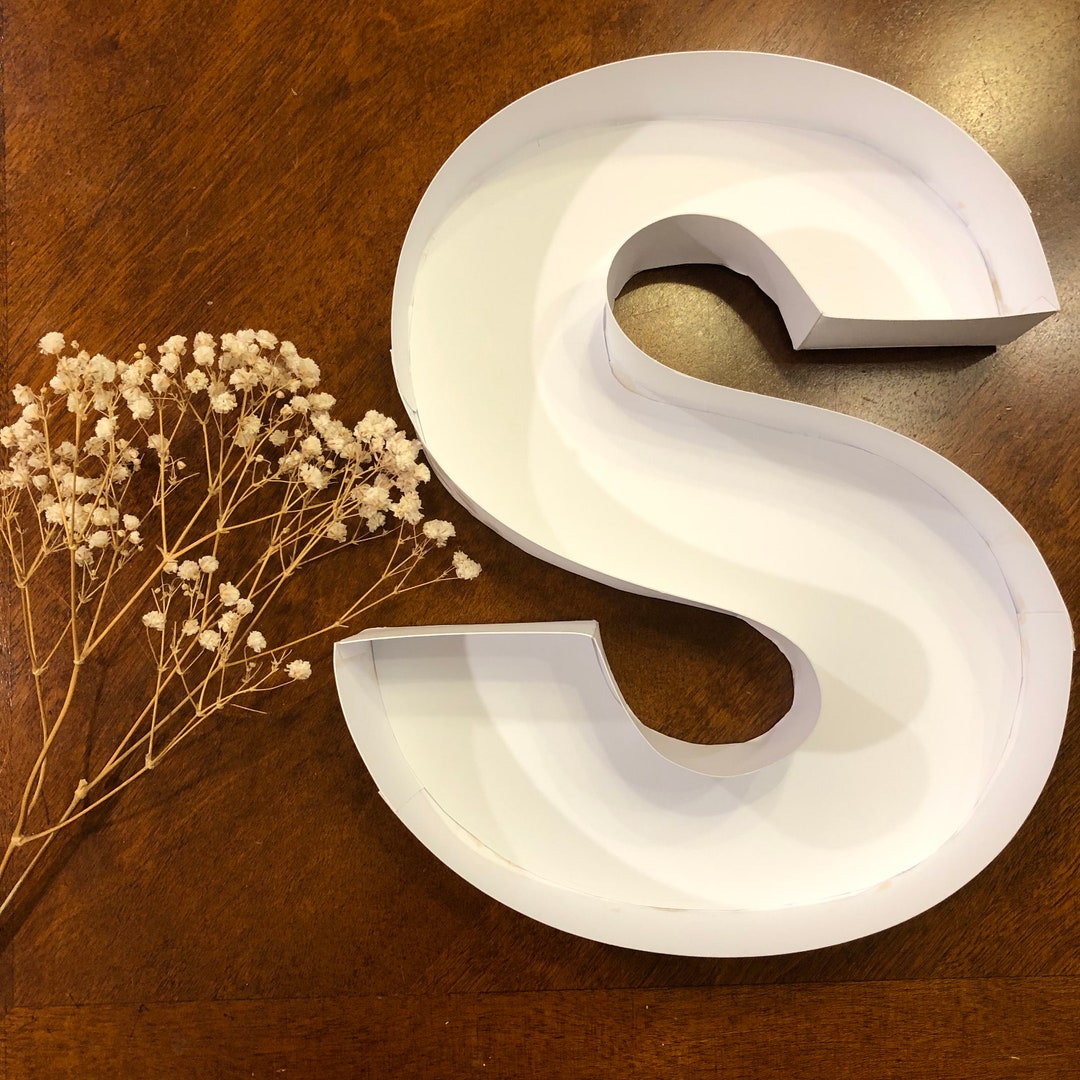Fillable Box Letter S (size 10inch Tall) - Etsy