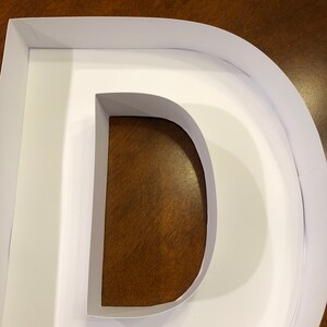 Fillable Box Letter D (size 10inch Tall) - Etsy