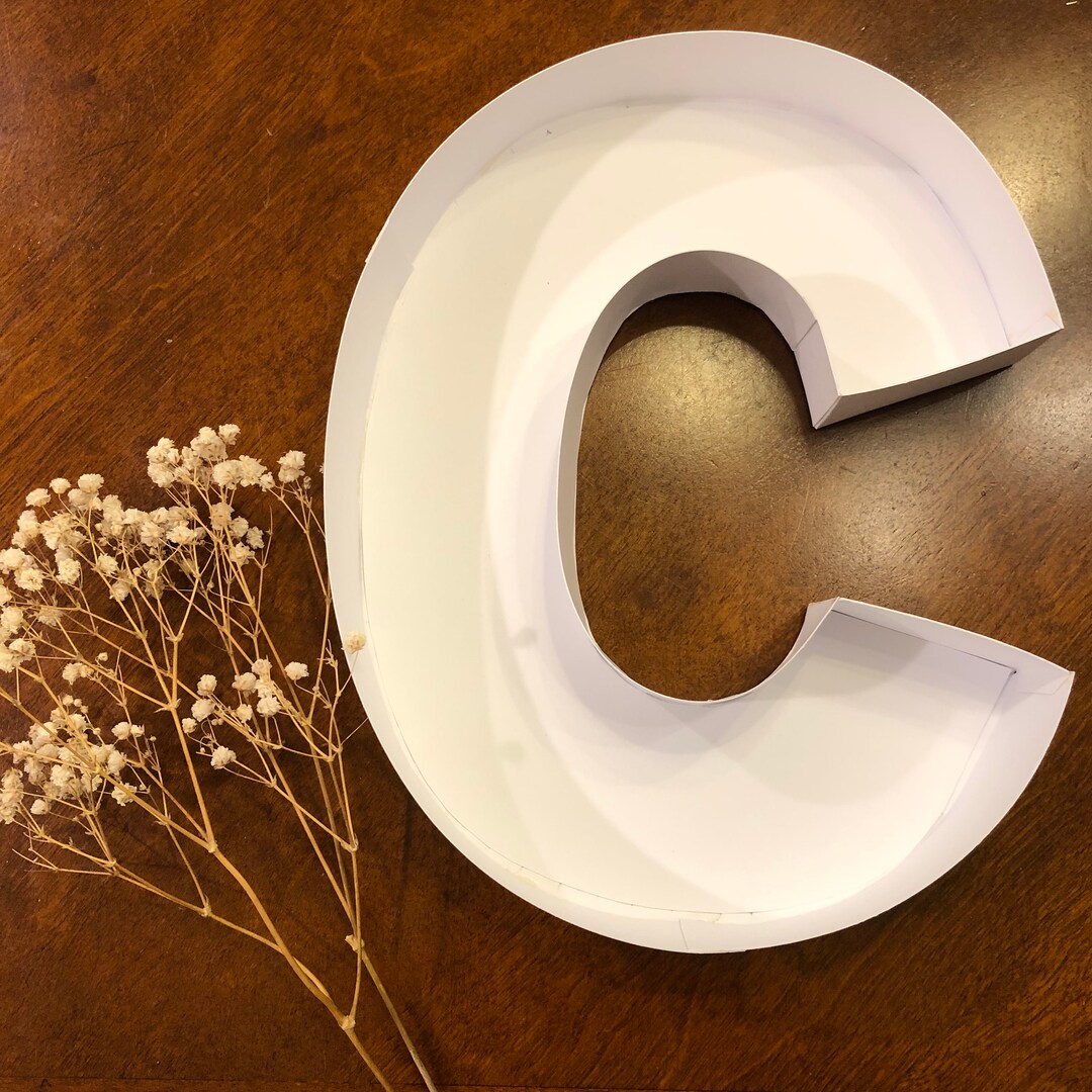 Fillable Box Letter C (size 10inch Tall) - Etsy