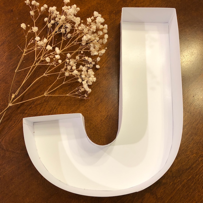 Fillable Box Letter J (size 10inch Tall) - Etsy