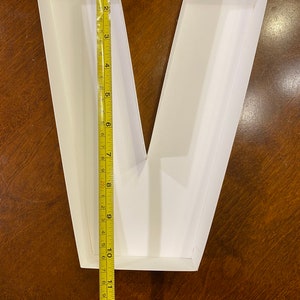 Fillable Box Letter V (size 10inch Tall) - Etsy